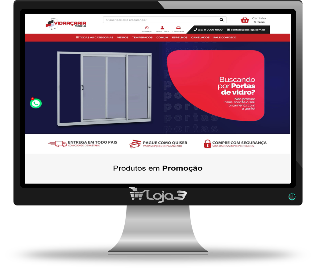 Loja Site para Vitrine de Produtos Digitais 100% responsivo em PHP com ...